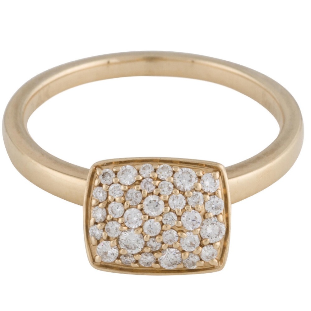 Sonia Bitton Galerie 14k Y/Gold Pave Diamond Dimensio… - Gem